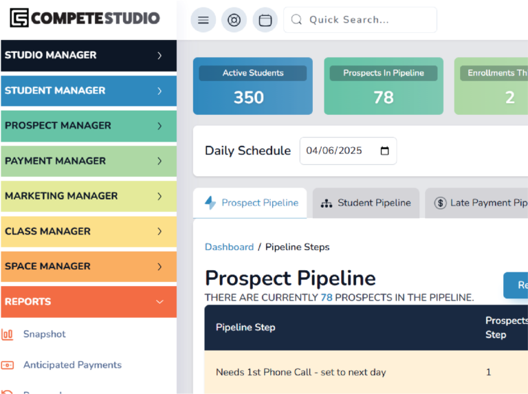 Login Compete Studio